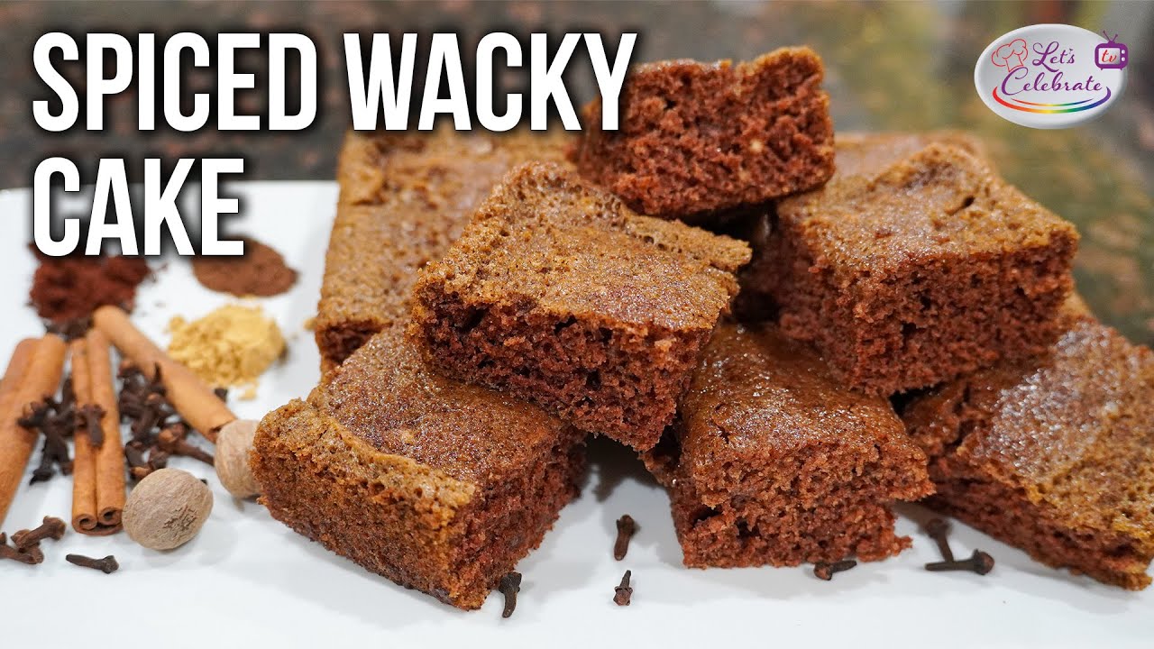 Spiced Wacky Cake | Crazy Cake | Made with no Eggs, Butter or Milk ...