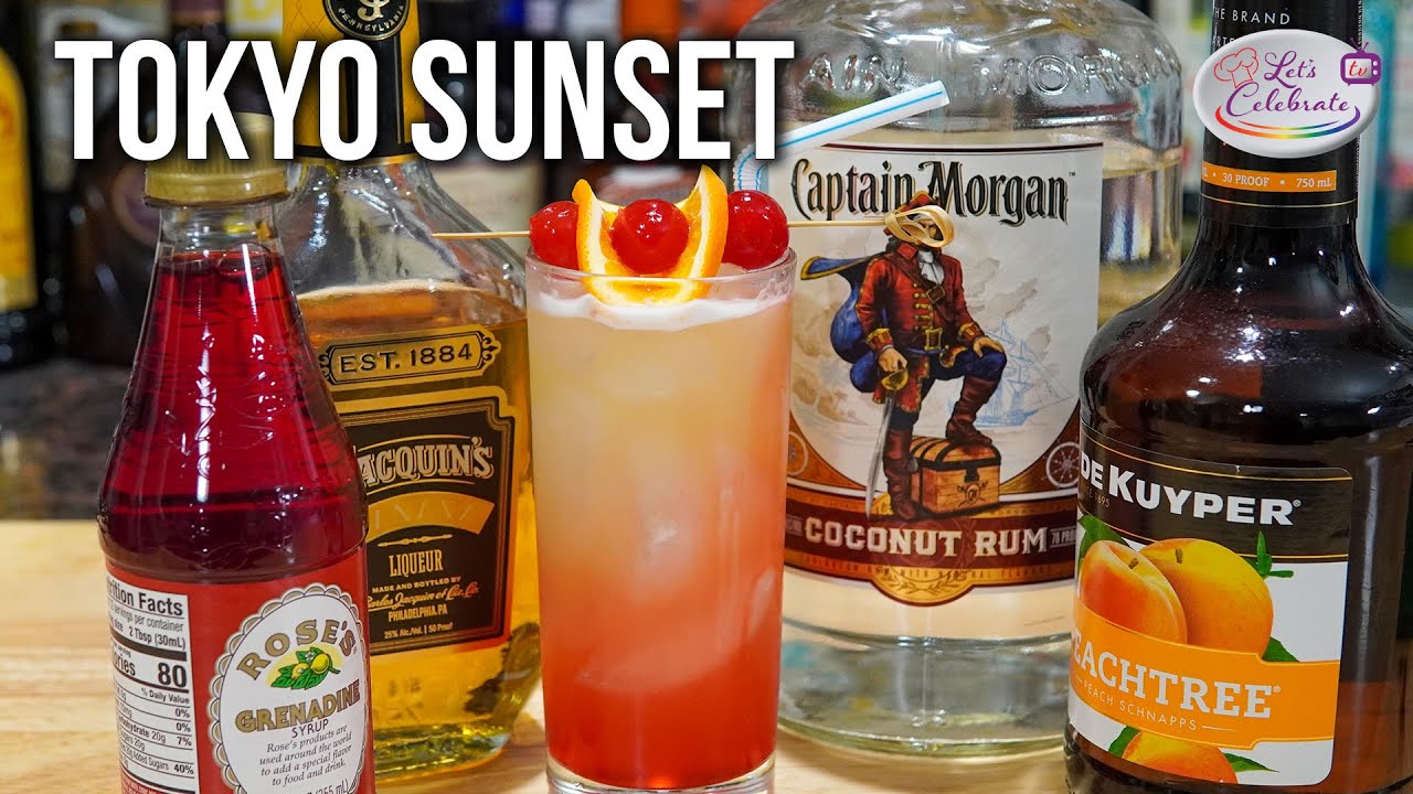 Tokyo Sunset - My Adult Version of a Disney Cocktail You can Make at ...
